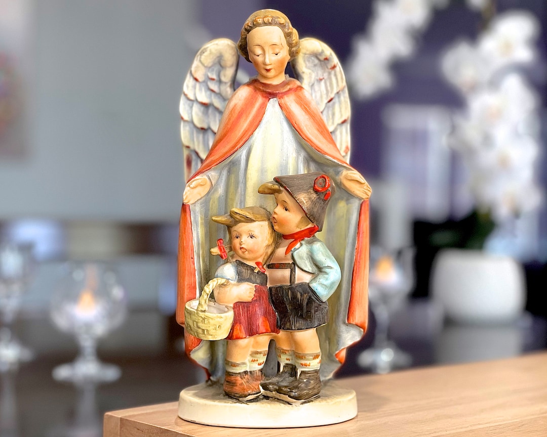 Vintage 1950s AJAX Japan Guardian Angel Figurine: Hand-painted Detail ...