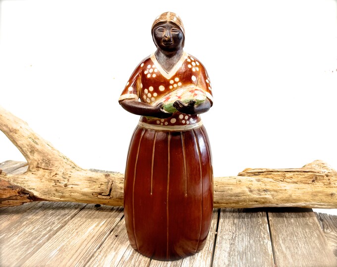 VINTAGE: 13.5" Large Authentic Chulucanas, PERU Handmade Clay Pottery ...