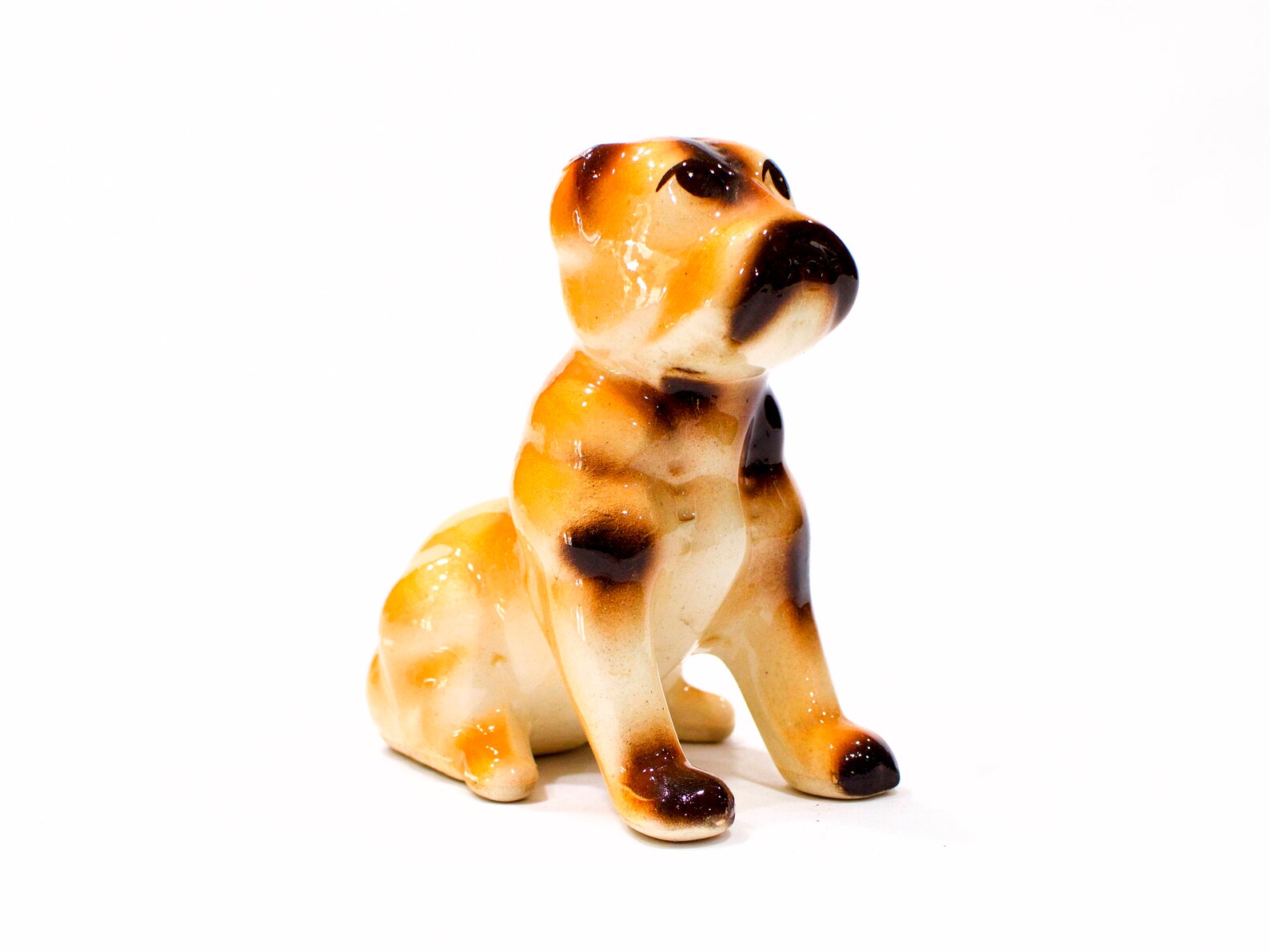 VINTAGE: Ceramic Boxer Figurine Dog Figurine Handcrafted | Etsy