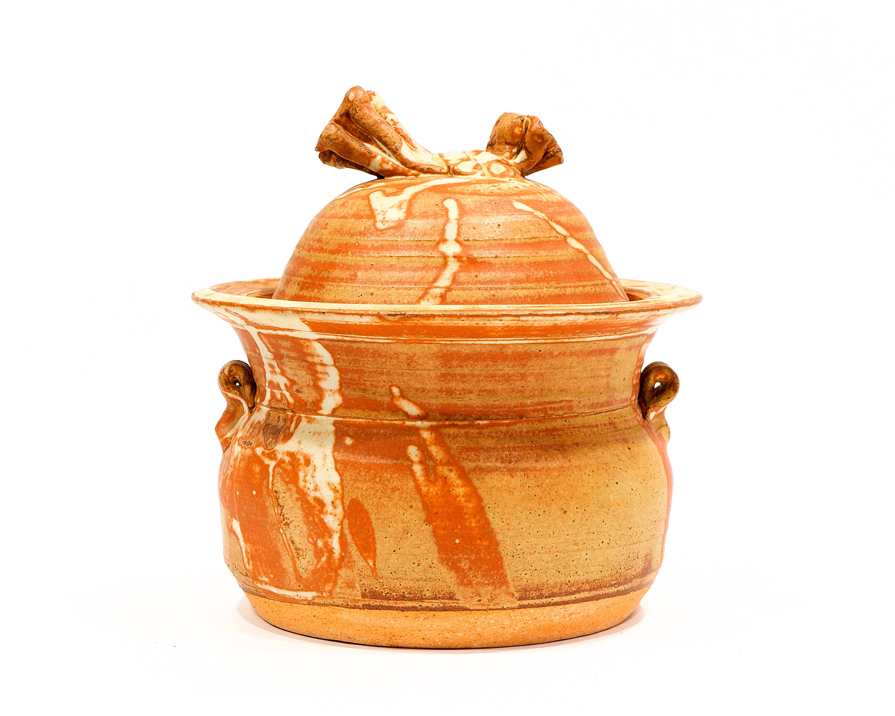 VINTAGE: Large 9.25 Studio Pottery Jar With Lid Hand - Etsy