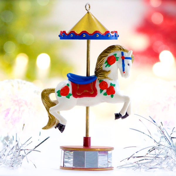 Plastic Carousel Horse Figurine - Etsy