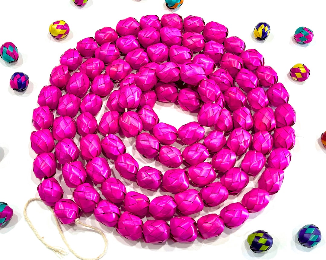 Handmade Mexican Palm Leaf Garland: Colorful Fiesta Decor - Etsy