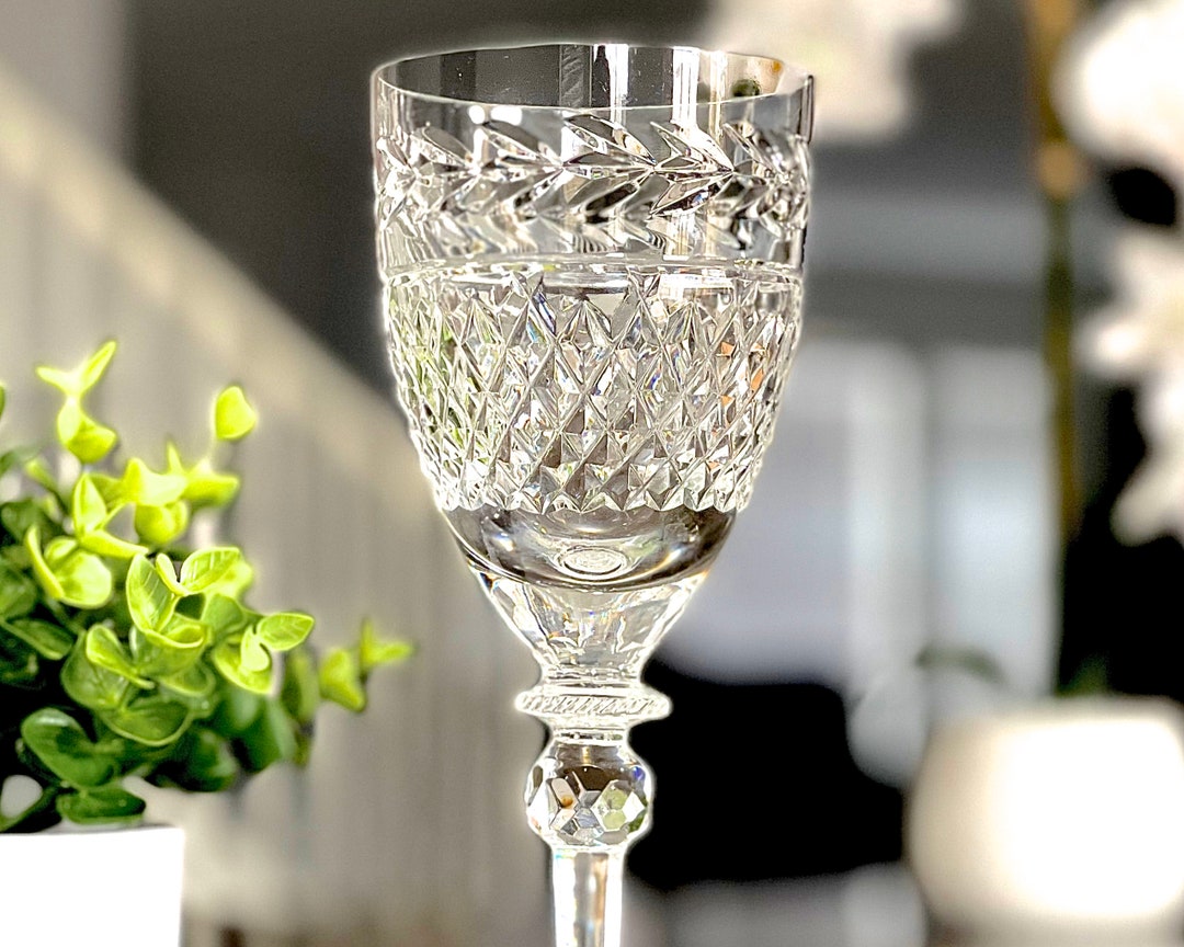 VINTAGE: Cut Crystal Goblet by Rogaska - Wine or Water Goblet ...