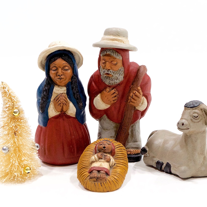 Terracotta Nativity - Etsy