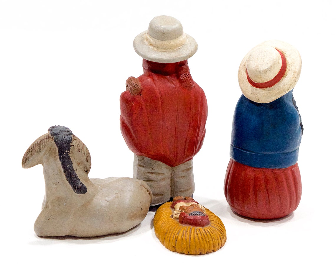 VINTAGE: Authentic PERUVIAN Handmade Clay Pottery Holy Family | Etsy