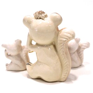 VINTAGE: Ceramic Squirrel Family - Chained Squirrel Set - Handcrafted ...