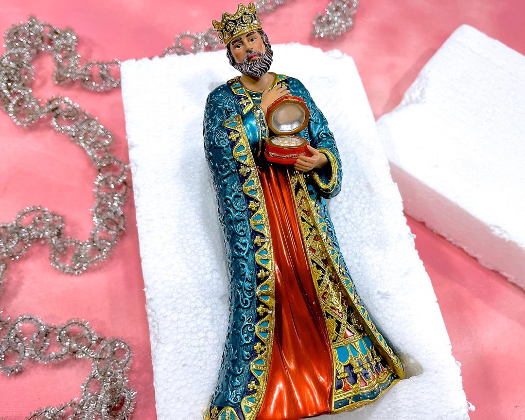Hawthorne Village King Casper Nativity Figurine the Jeweled Nativity ...
