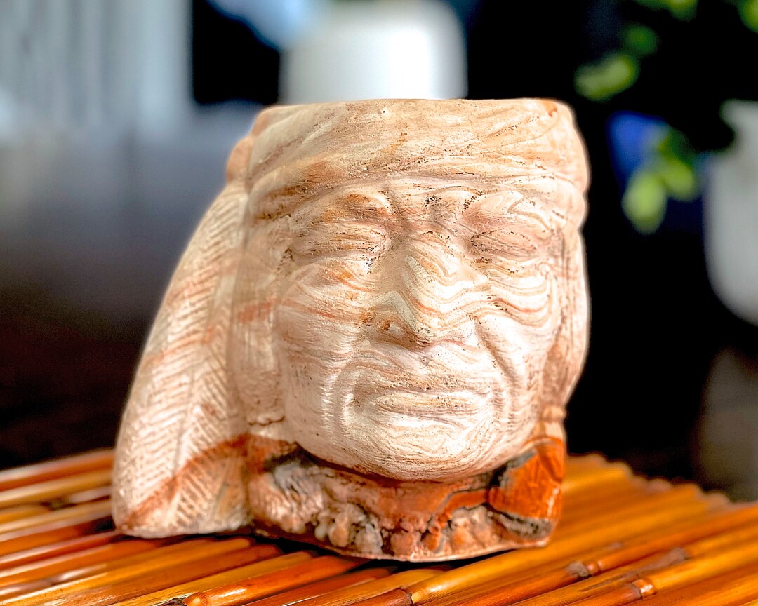 Vintage Comanche Pottery Planter: Handcrafted Native American Swirl ...