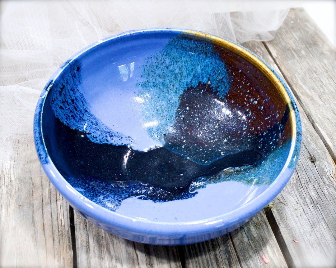 VINTAGE: Signed Studio Pottery Dish - Bowl - Hand Signed - Thick Drip ...