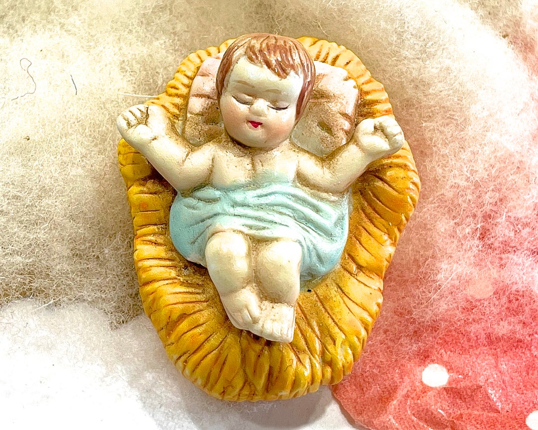 VINTAGE: Porcelain Baby Jesus Nativity Figurine - Nativity Replacements ...