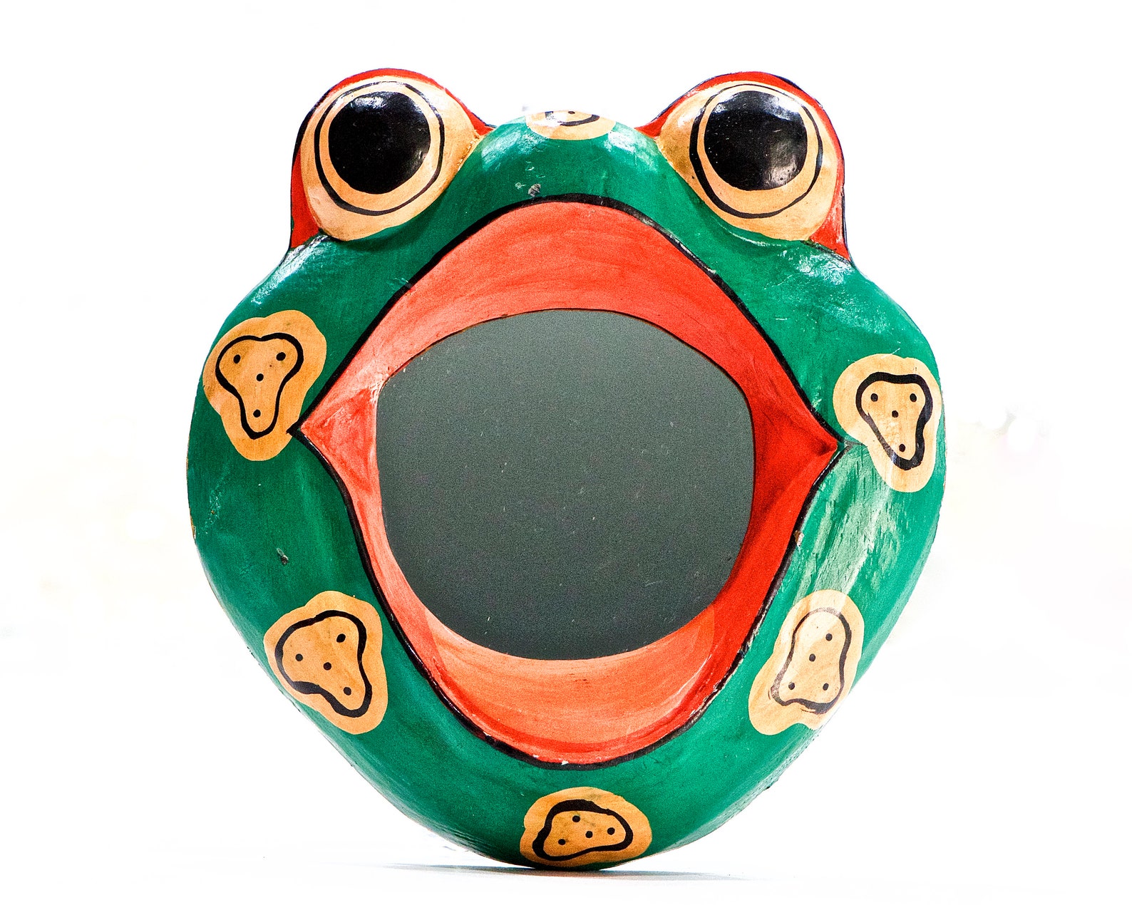 VINTAGE: Wooden Frog Wall Mirror Animal Mirror Kids Room | Etsy