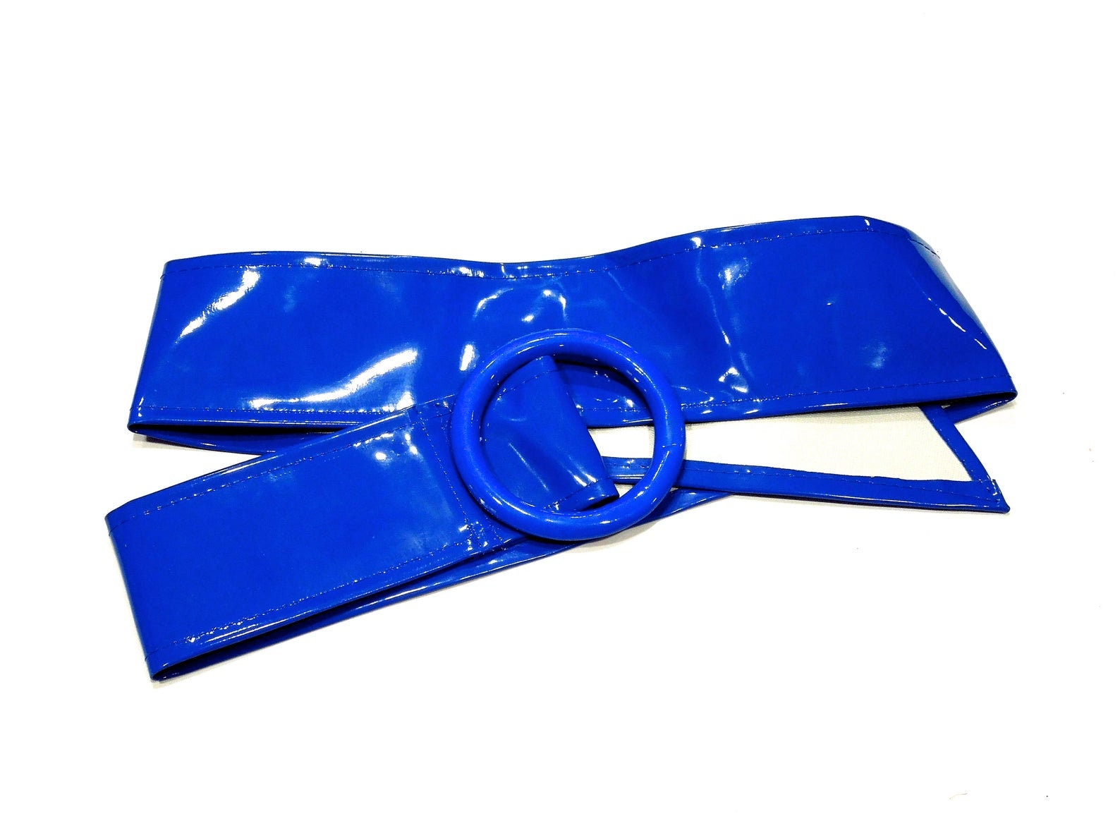 Deadstock VINTAGE: 1980's Retro Shiny Plastic Vinyl Belt - Etsy