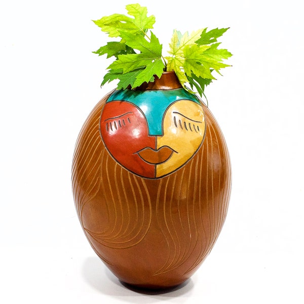 Chulucanas Peru Art Pottery Vase - Etsy