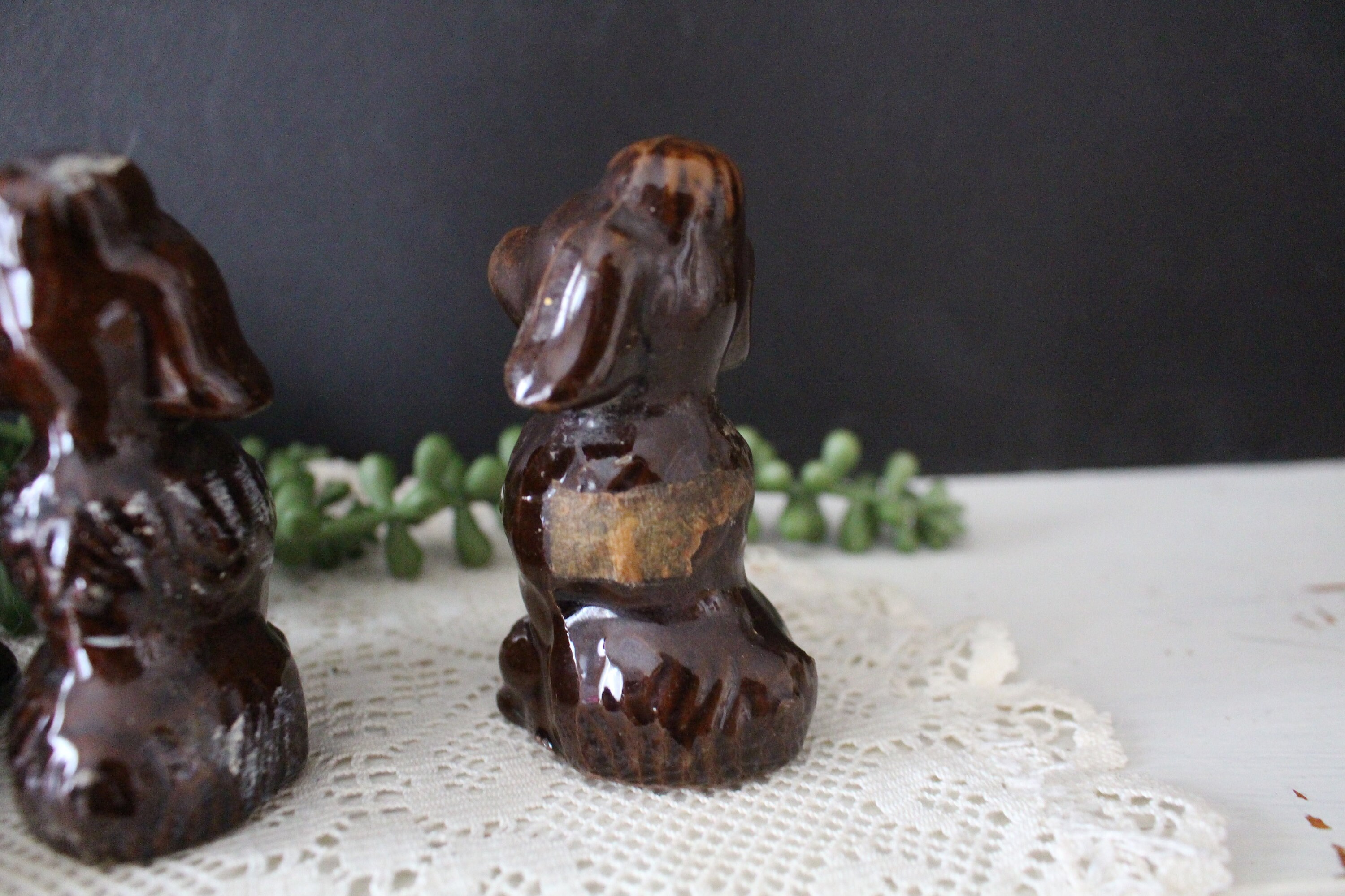 Vintage 1960's Ceramic Poodles Set of 3 Brown and White | Etsy
