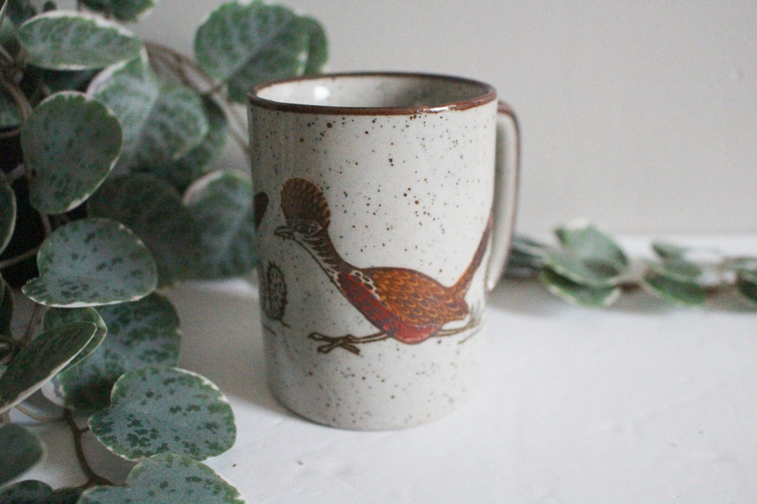 Vintage Road Runner Mug Speckled Desert Cactus South West Cup Stoneware ...