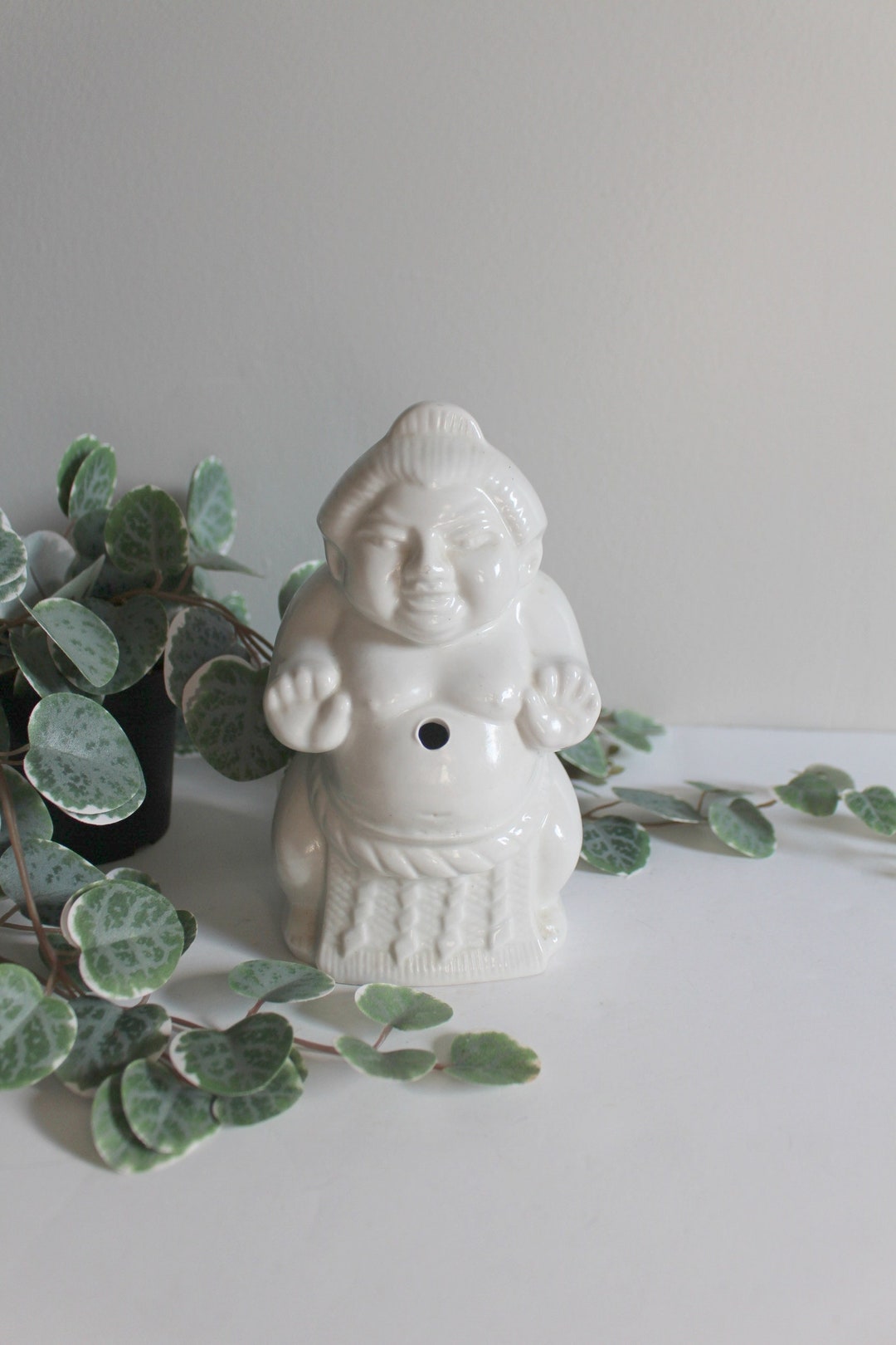 Vintage Ceramic Buddha Planter | Adorable Decorative Buddha Incense ...