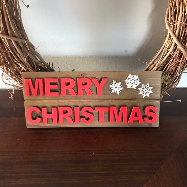 Christmas Block Letters - Etsy