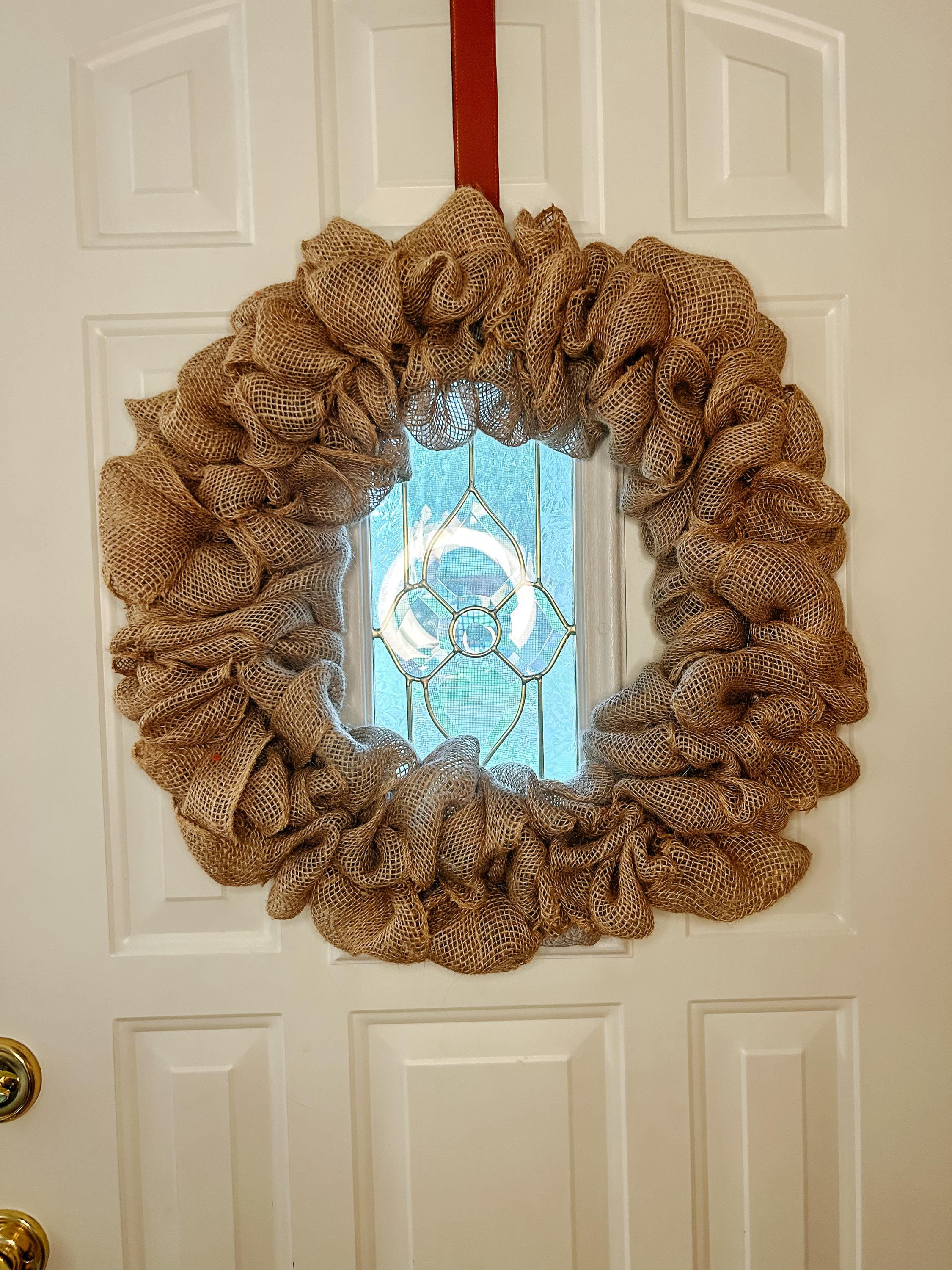 18" Burlap Wreath Base: DIY Seasonal Decor - Etsy