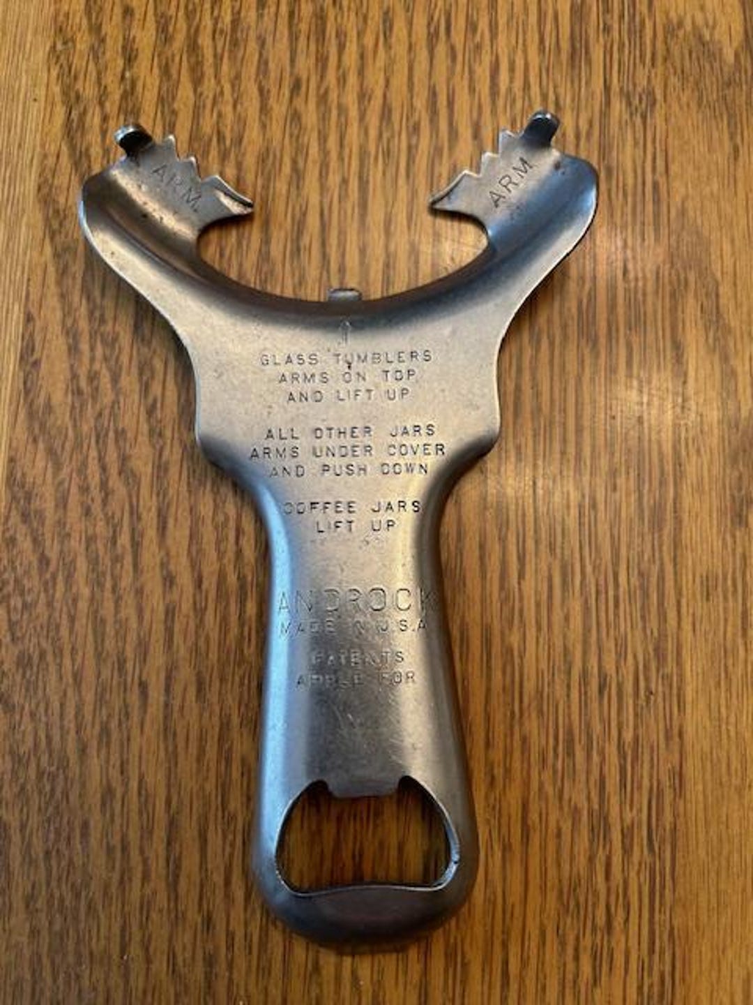 Vintage Androck Pry-a-lid Jar/bottle Opener - Etsy