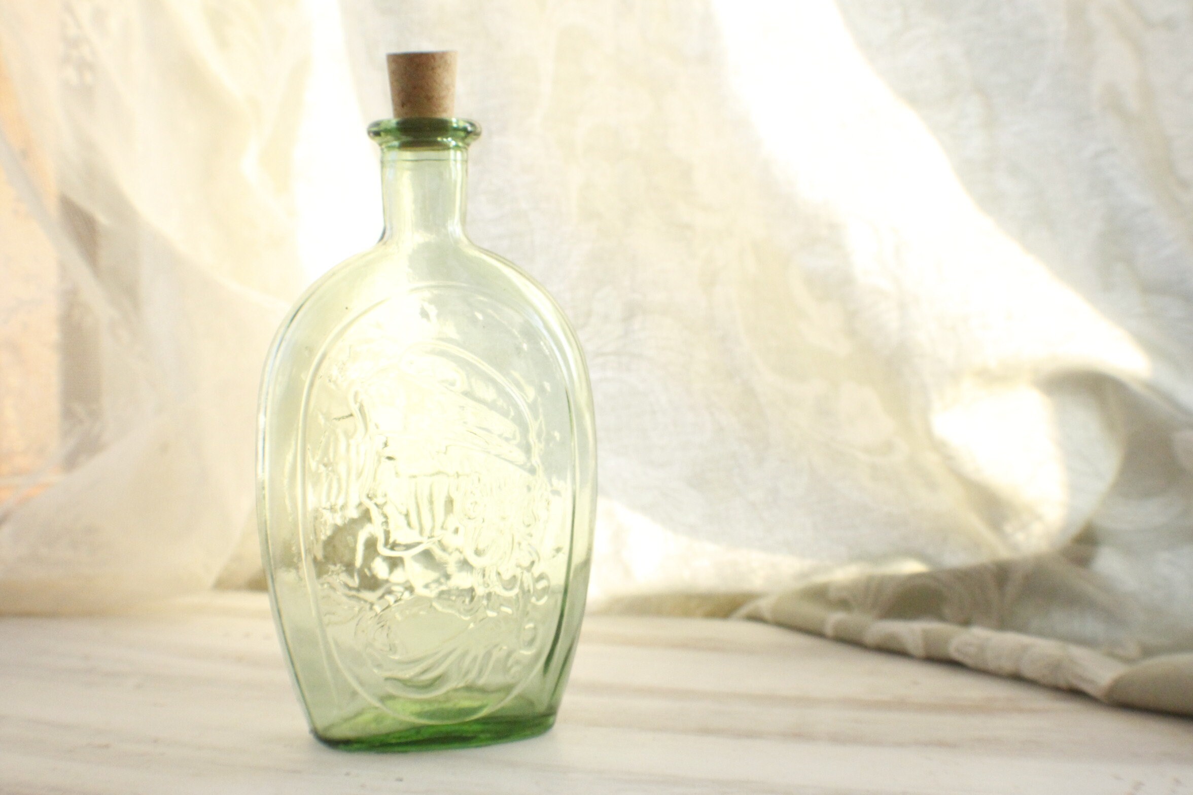 Green Alchemy bottle tall elixir bottle infused oil | Etsy