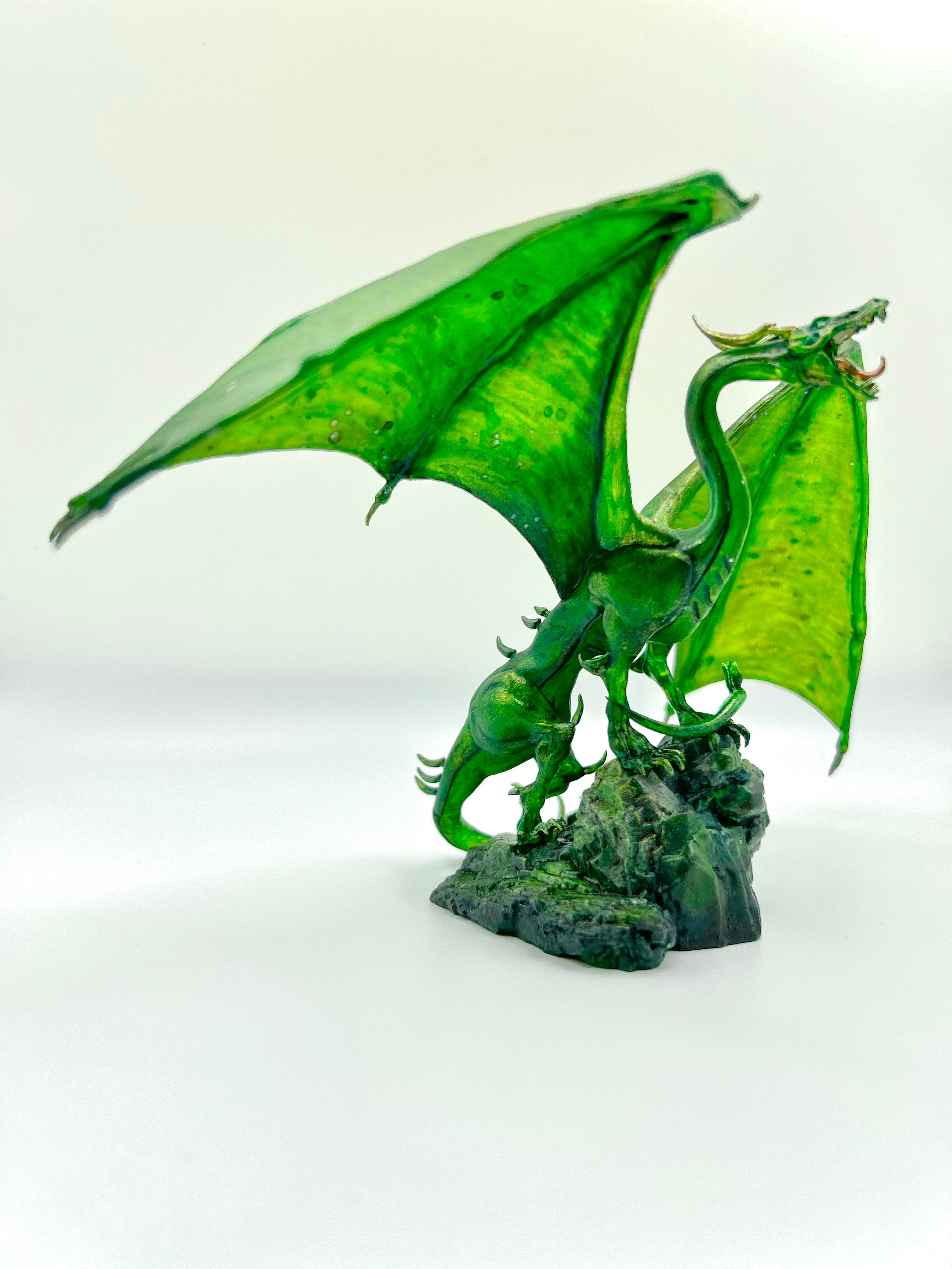 Young Emerald Dragon Dnd Mini - Etsy