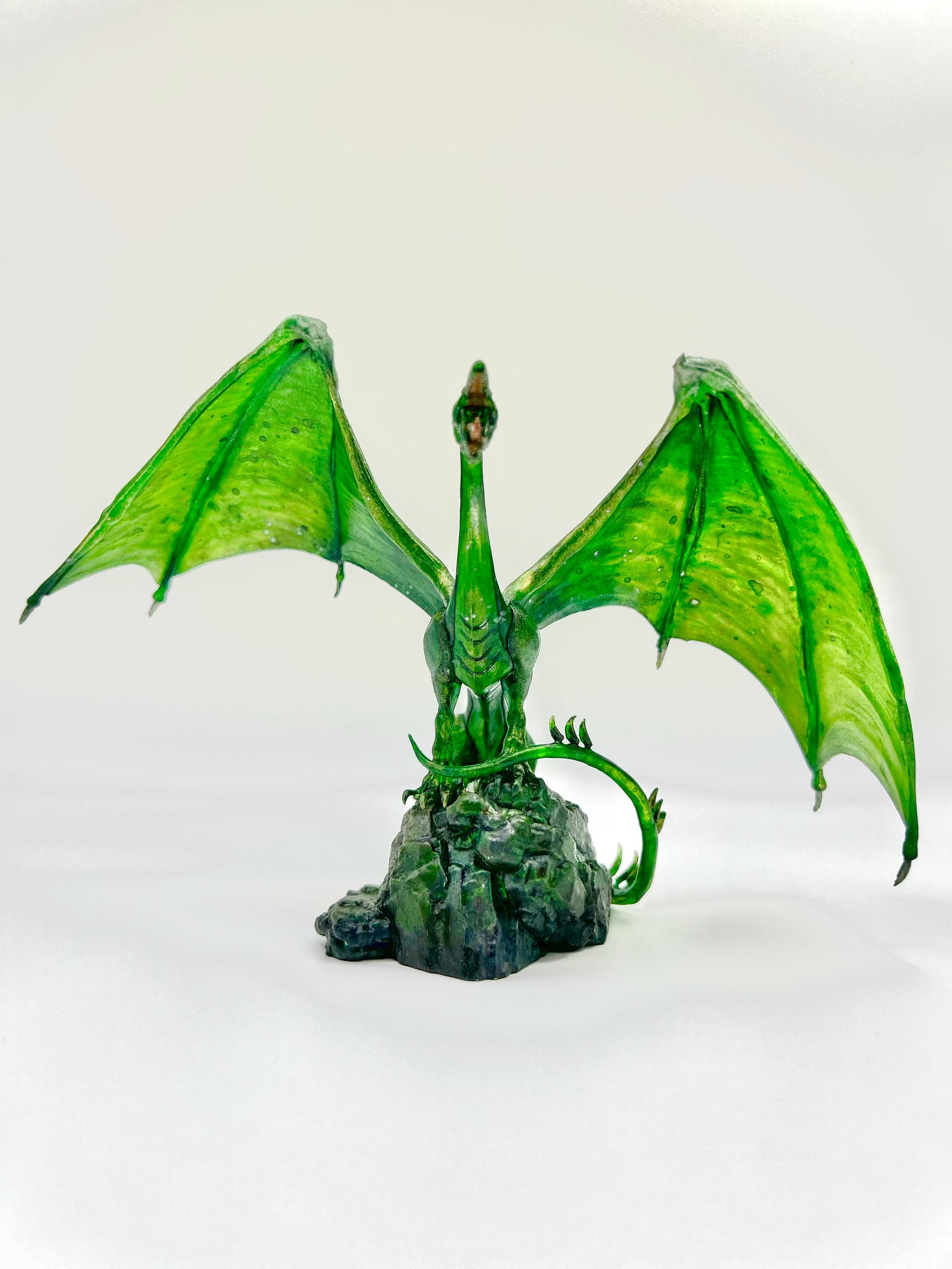 Young Emerald Dragon Dnd Mini - Etsy