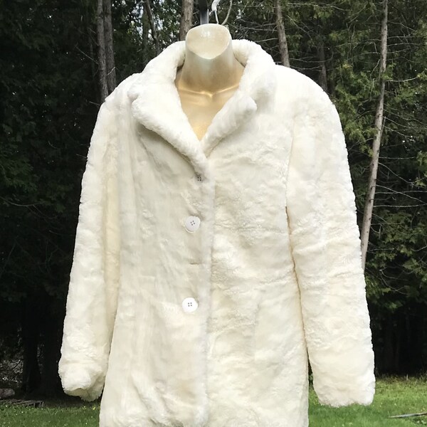 White Short Fur Mens Coat - Etsy