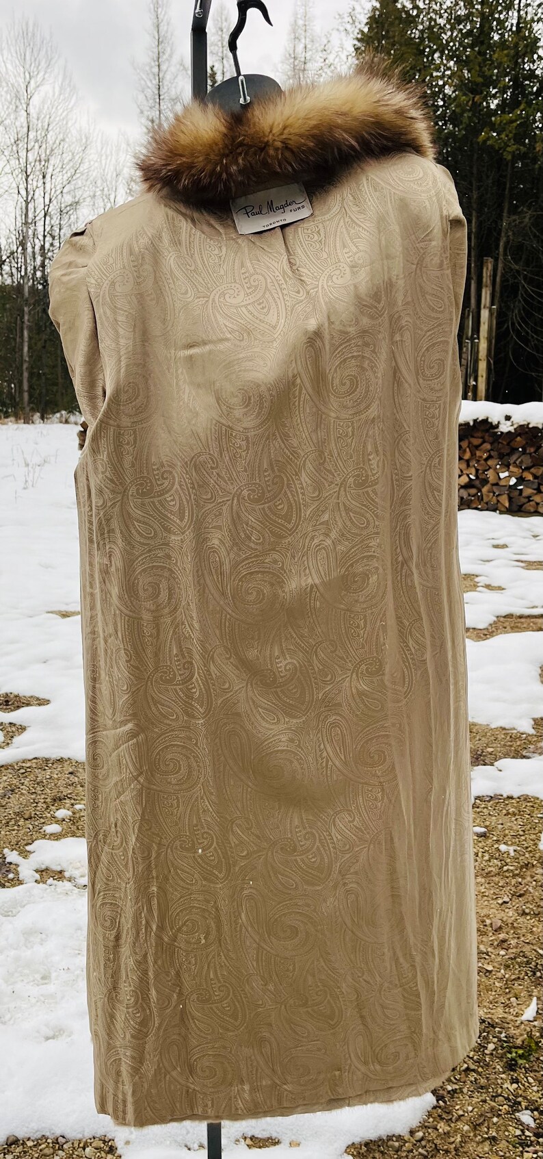 Vintage Deluxe Paul Magder Caramel Mink Fur With Arctic Fox - Etsy