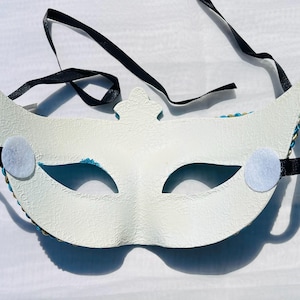 Blue & Gold With Music Notes Masquerade Mask, Halloween Mask ...