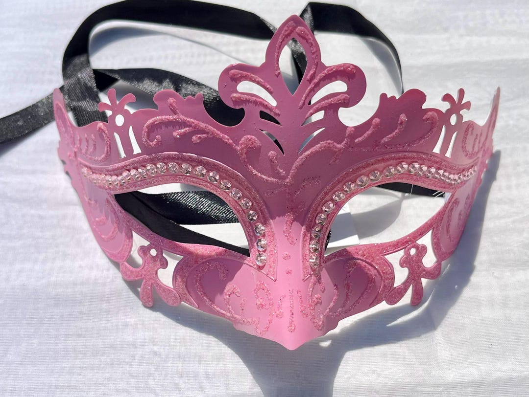 Decorative Masquerade Mask Light Pink, Halloween Mask, Masquerade Mask ...