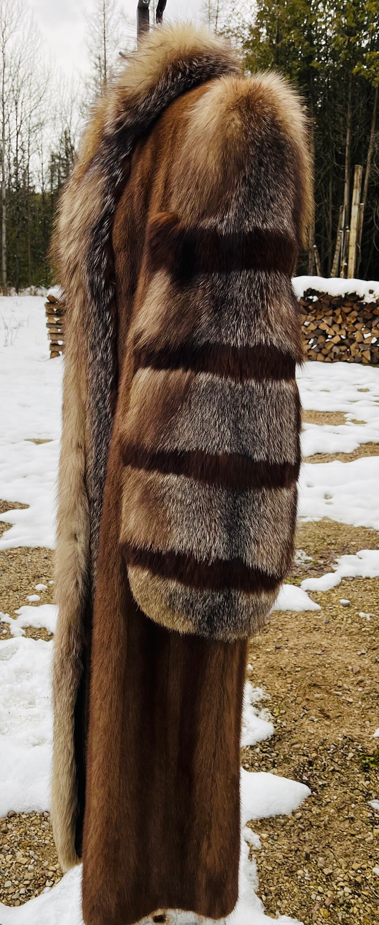 Vintage Deluxe Paul Magder Caramel Mink Fur With Arctic Fox - Etsy