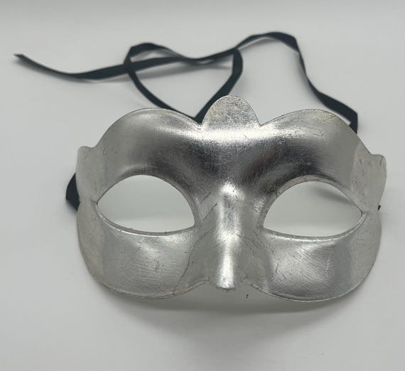 Simple Classic Silver Masquerade Mask, Halloween Mask… - Gem