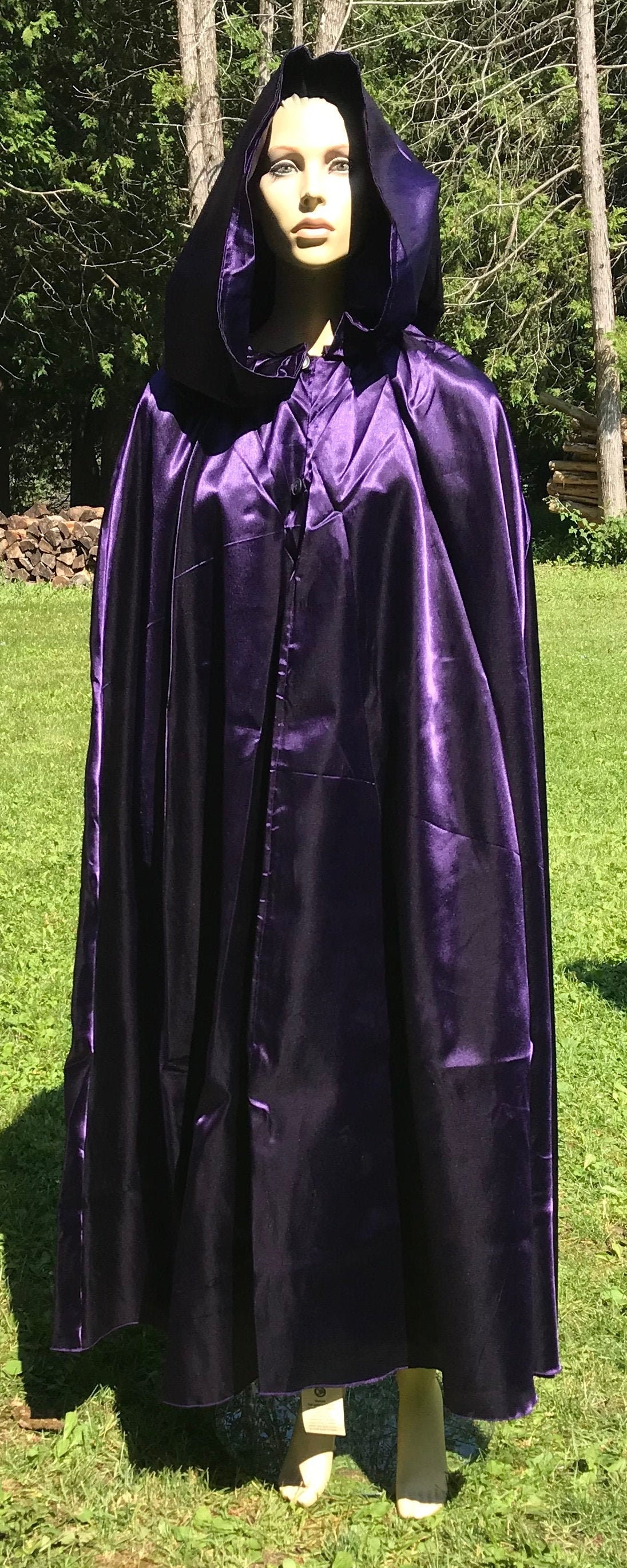 Quality Deluxe Deep Purple Cape / Cloak, Cape, Cloak, Cosplay Costume ...