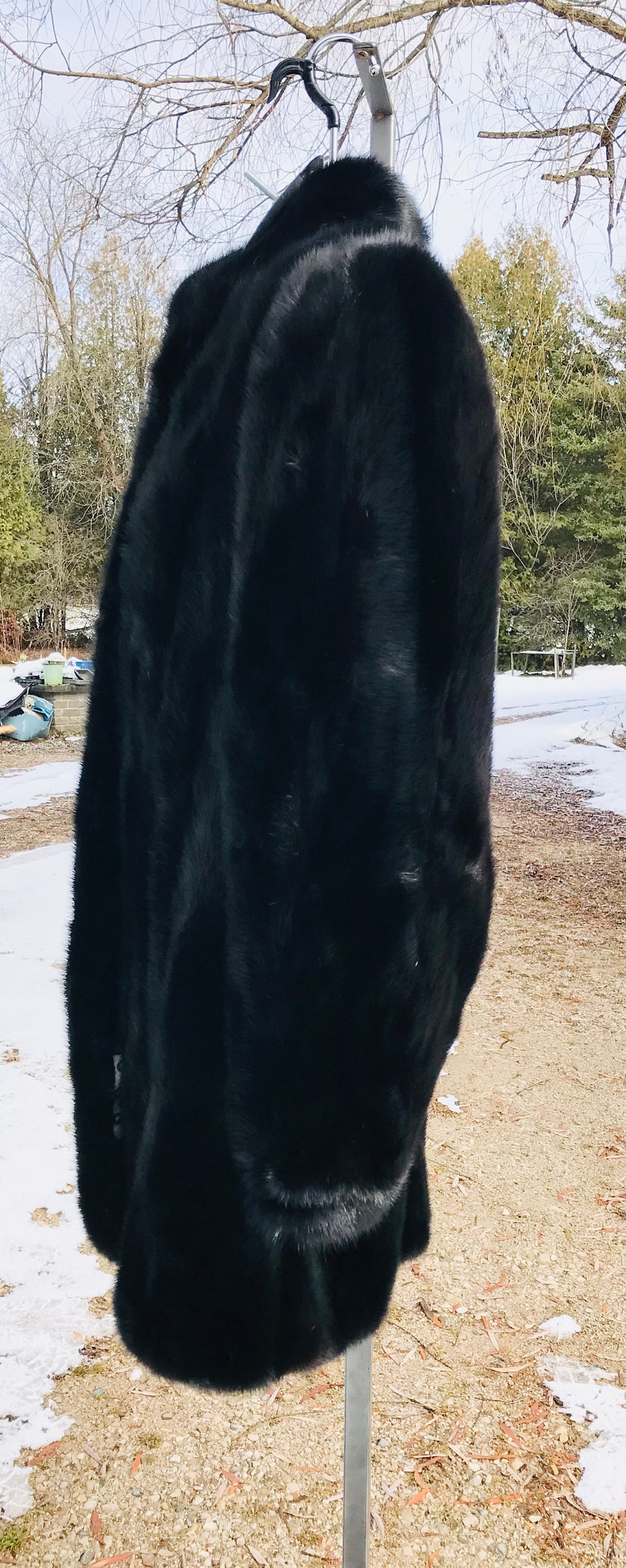 Vintage Black Mink Jacket, Fur Coat, Fur Jacket, Eco Fur, Used Fur ...