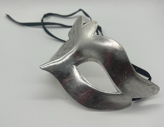 Simple Classic Silver Masquerade Mask, Halloween Mask… - Gem