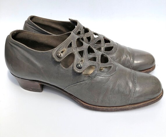 Original 1920’s leather flapper shoes - Gem