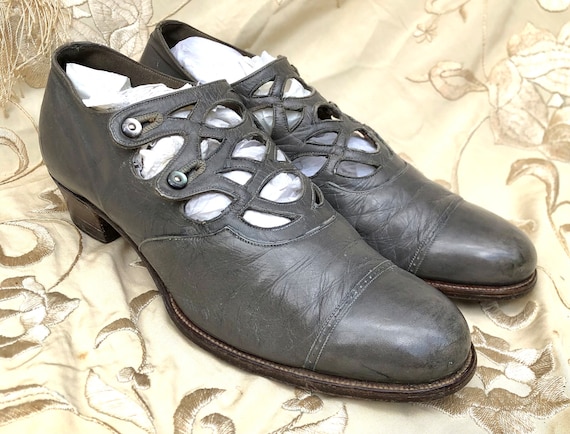 Original 1920’s leather flapper shoes - Gem