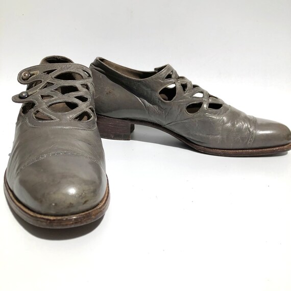 Original 1920’s leather flapper shoes - Gem