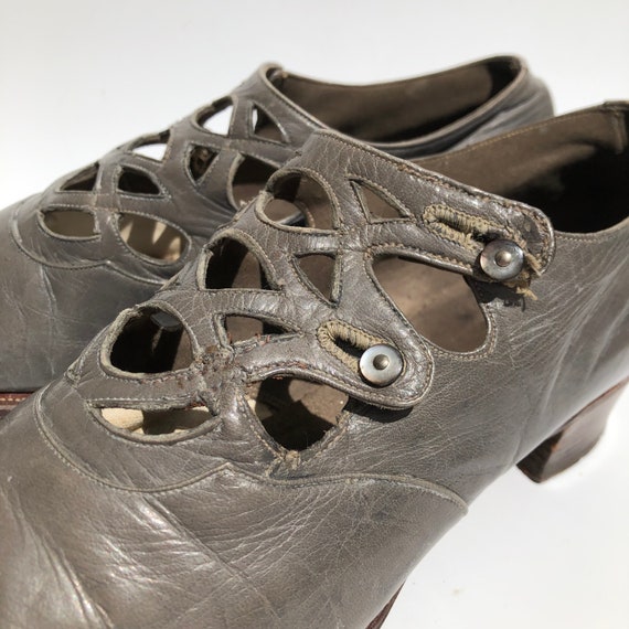 Original 1920’s leather flapper shoes - Gem