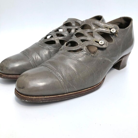 Original 1920’s leather flapper shoes - Gem