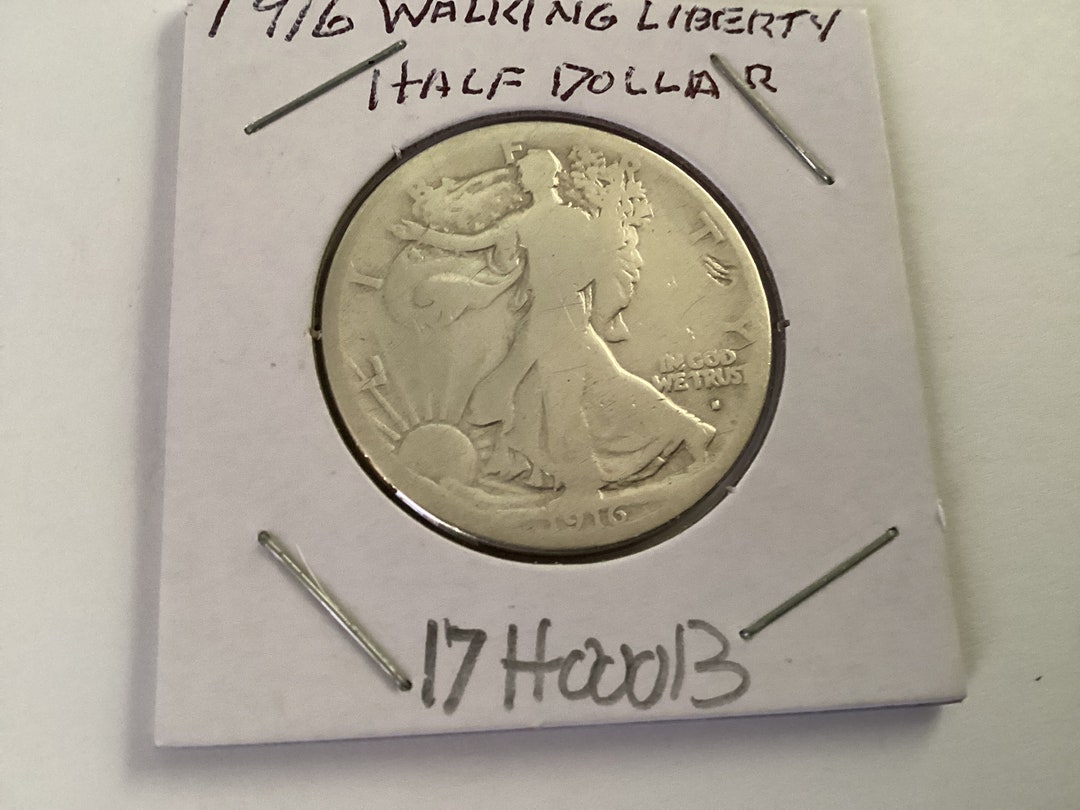 1916 Walking Liberty Half Dollar - Etsy