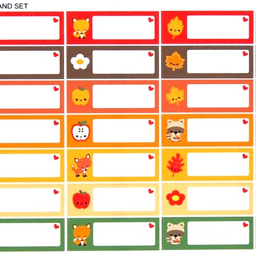 Happy Fall Woodland Animals Themed Stickers Erin Condren Life - Etsy