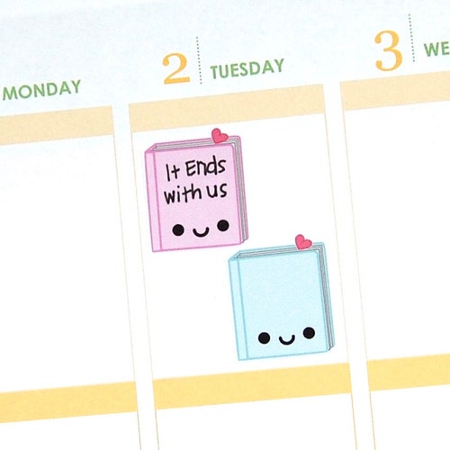 Happy Day off Reminder Tracker Cute Kawaii Planner Stickers - Etsy