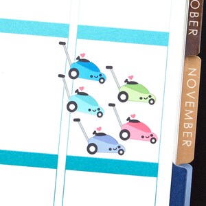 Happy Lawnmower Mow the Lawn Reminder Tracker Cute Kawaii Planner ...