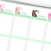 Happy Reading Book Weekly Habits Label Reminder Tracker Kawaii Planner ...
