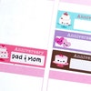 Happy Reading Book Weekly Habits Label Reminder Tracker Kawaii Planner ...