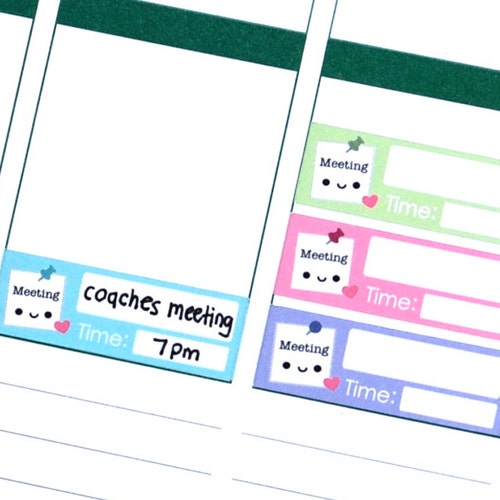 Happy Day off Reminder Tracker Cute Kawaii Planner Stickers - Etsy