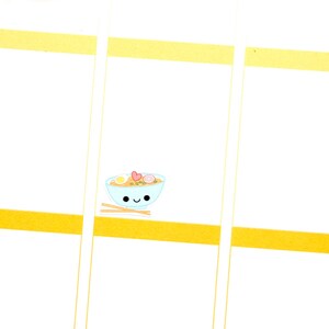 Happy Ramen Bowl Tracker Reminder Kawaii Stickers Erin Condren Planner ...
