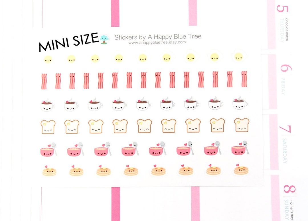 MINI Happy Deluxe Breakfast Reminder Tracker Erin Condren Life Planner ...