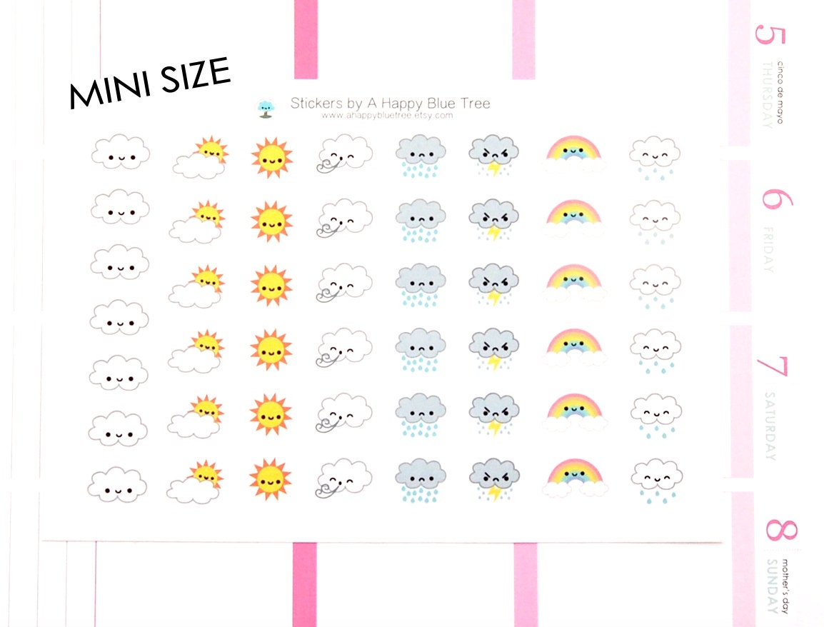 Craft Supplies & Tools W04 63 Snow Weather Tracking Stickers Paper ...